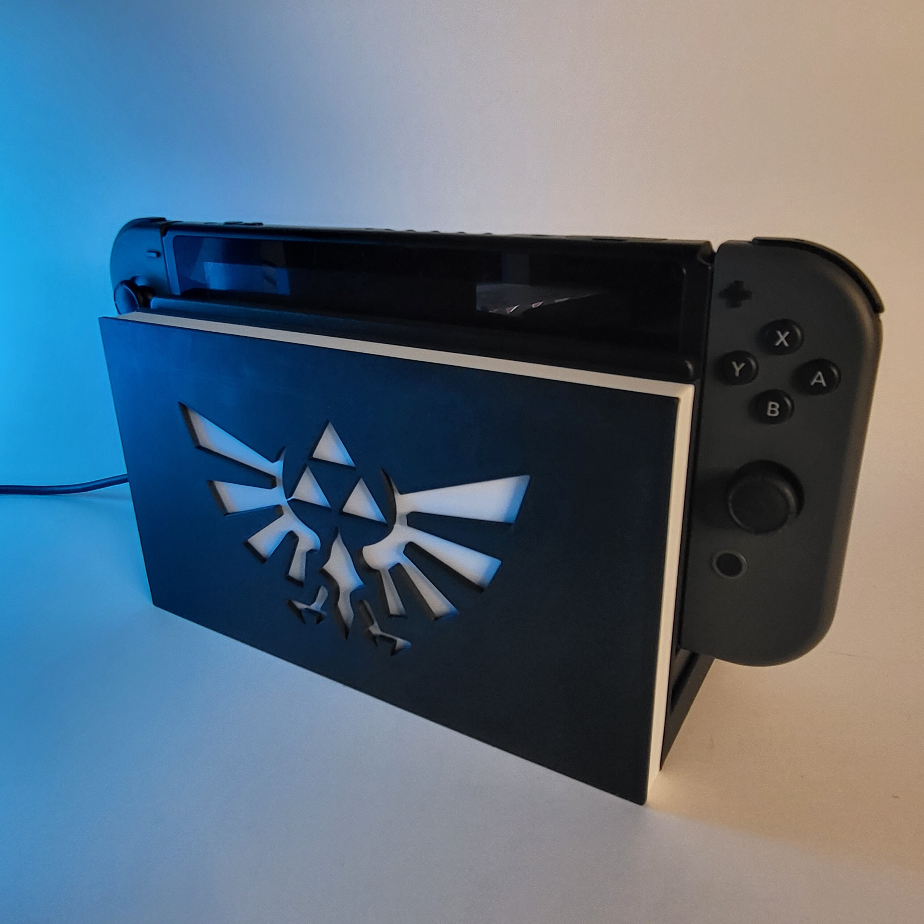 Zelda Hyrule RGB LED Dock Cover for Nintendo Switch 3D Printed Gamer ...