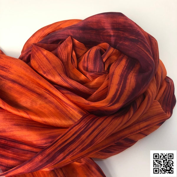 Burnt Orange Silk - Etsy