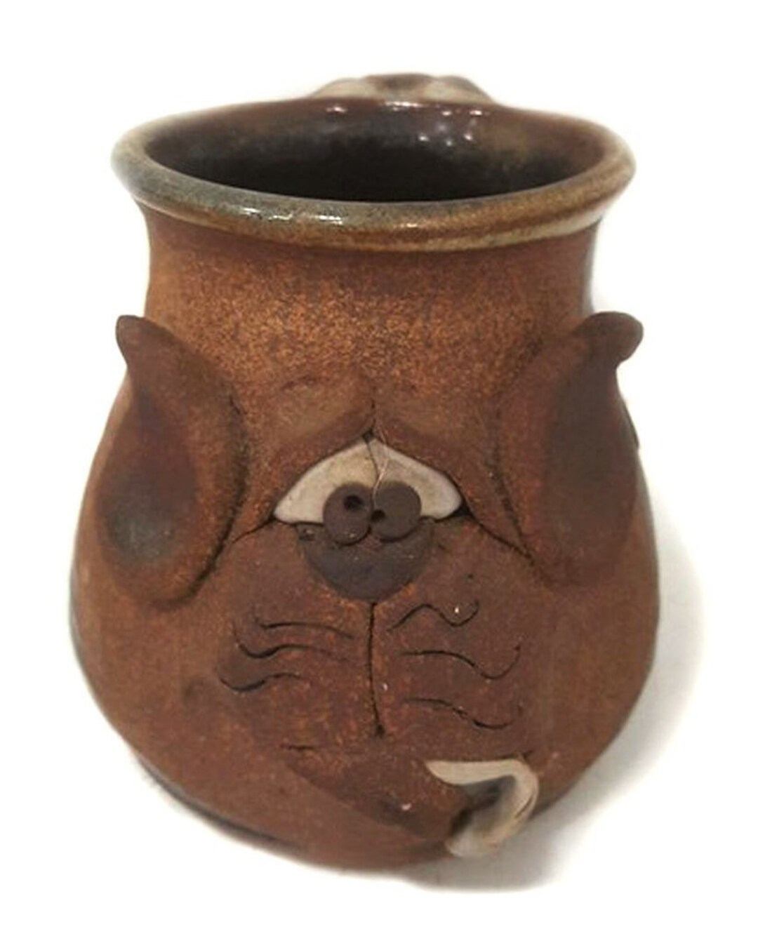 DOG Mahon Made Stoneware Mug 1980 Vintage Signed Cat Cup - Etsy