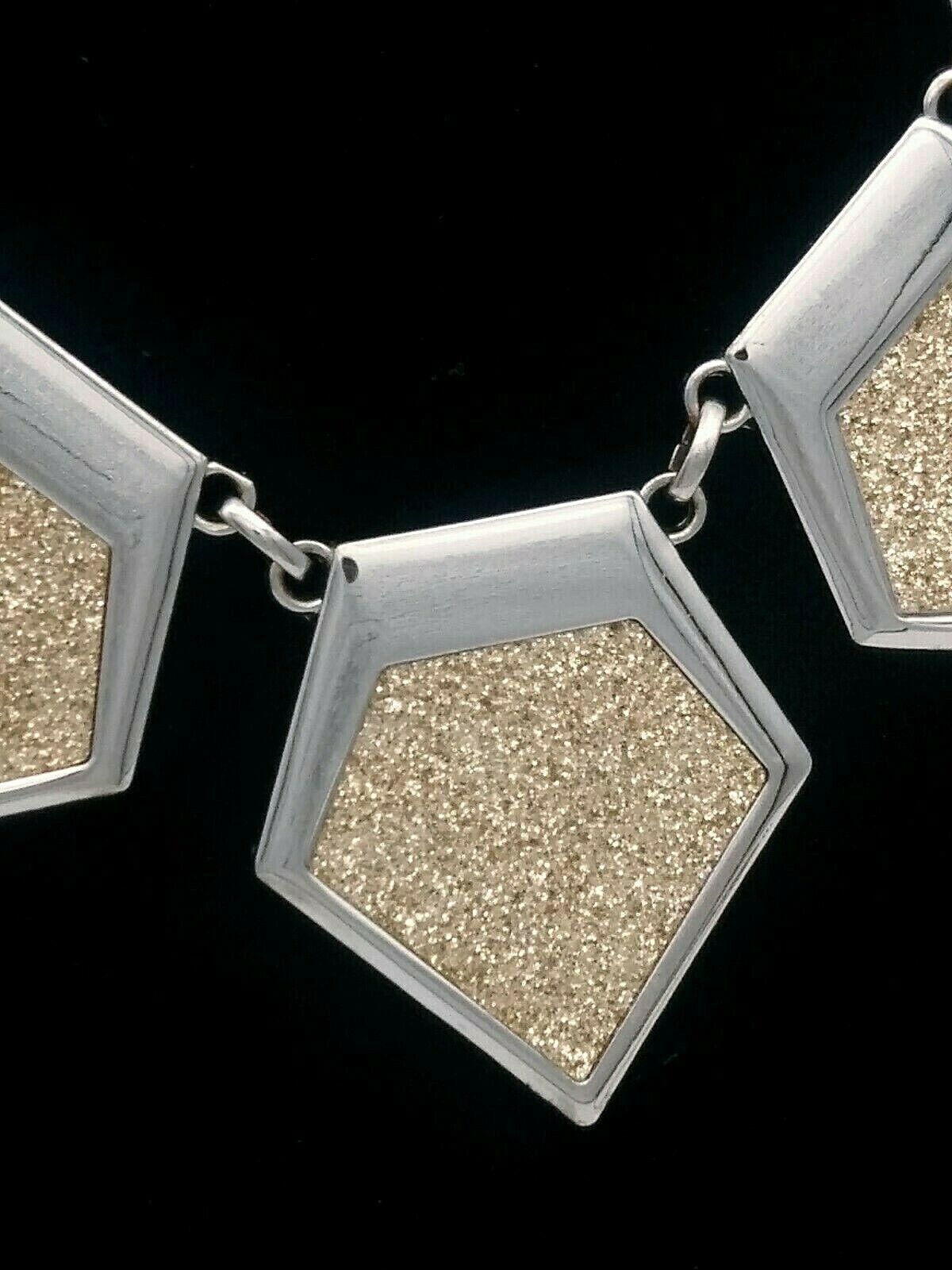 Express Necklace Silver and Gold Geometric Pendants Statement Piece 17 ...