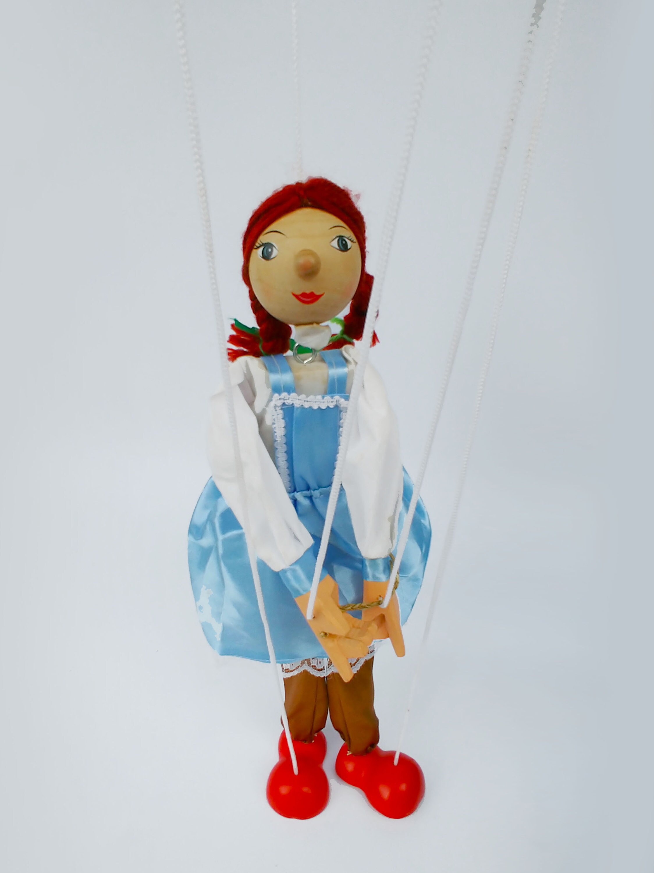 Vintage Marionette Puppet Redhead Girl 17 | Etsy