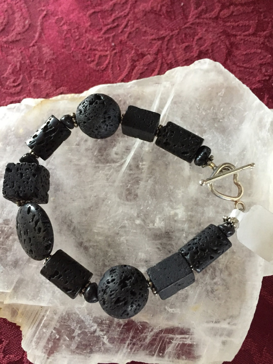 Volcanic Stone Bracelet - Etsy