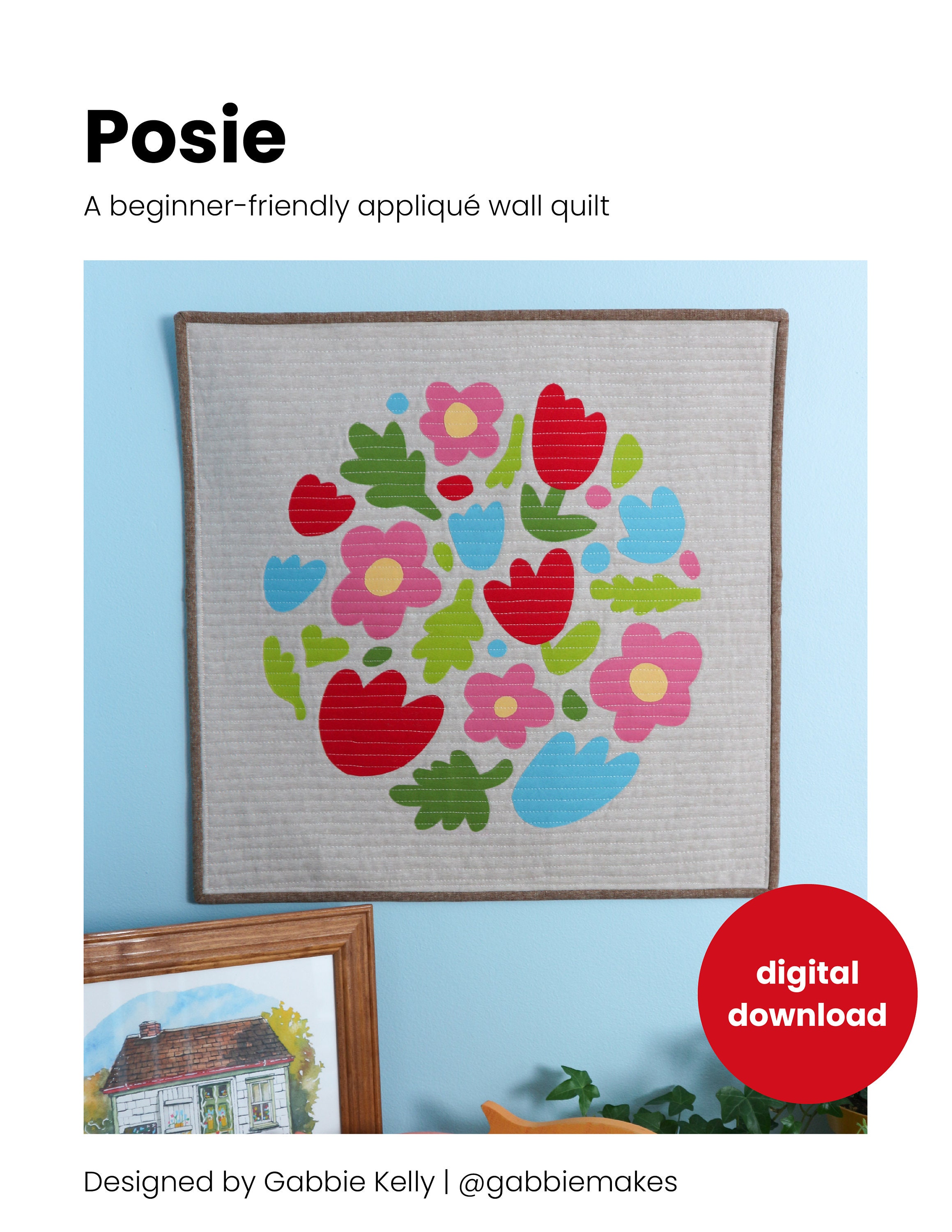 Posie Quilt Pattern digital Download Beginner-friendly - Etsy Canada