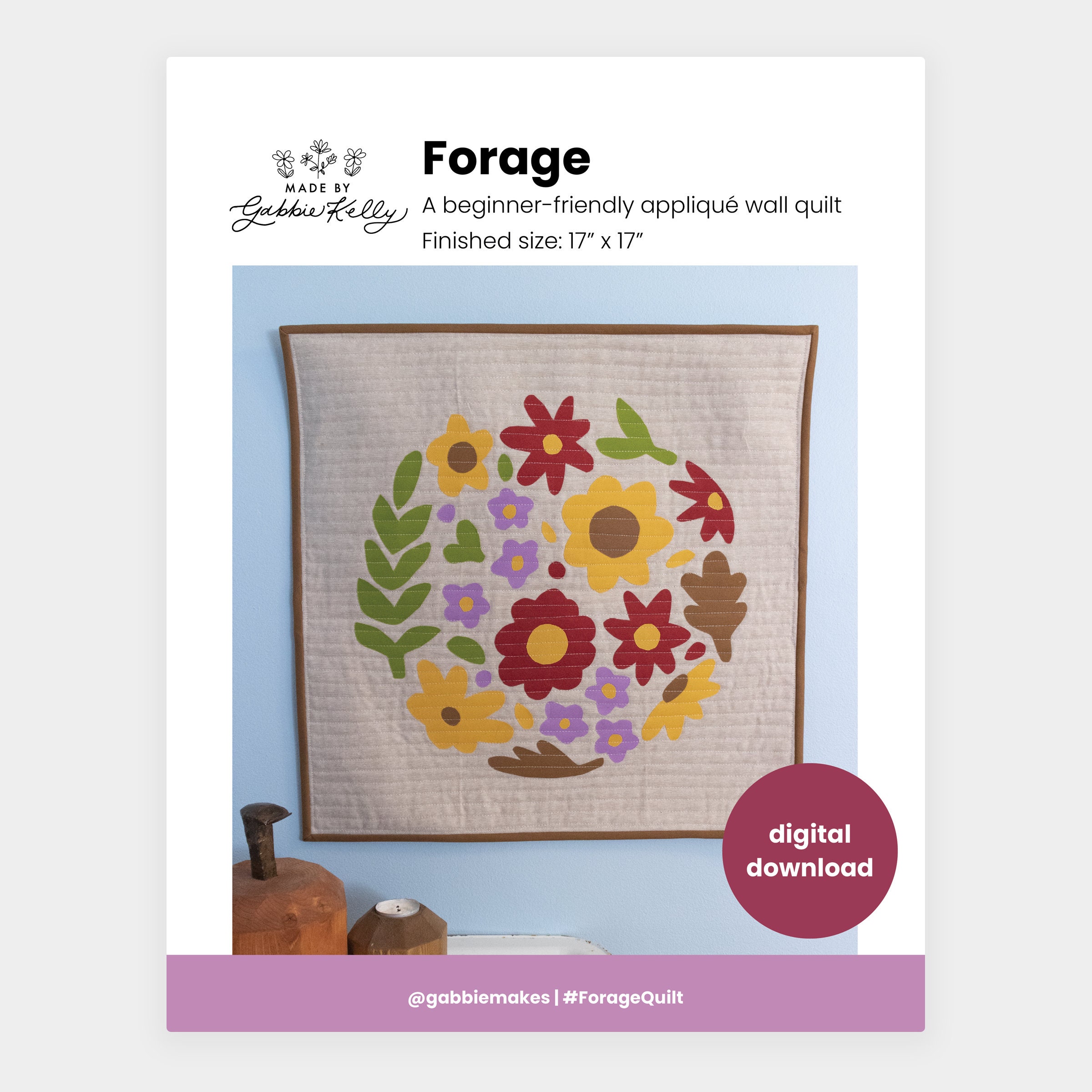 Forage Quilt Pattern digital Download Beginner-friendly - Etsy