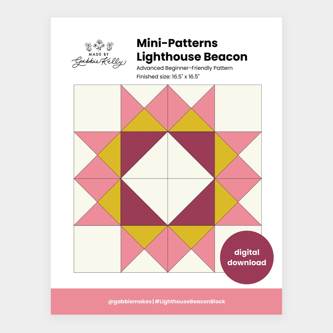 Lighthouse Beacon Block digital Download Beginner-friendly, HST, QST ...