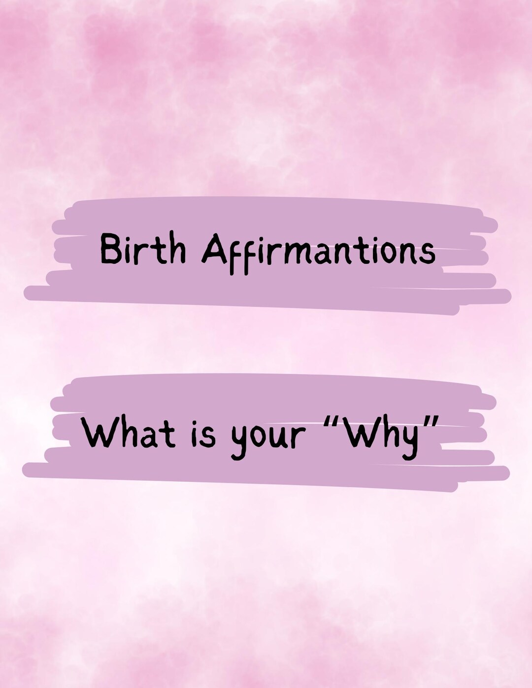 Digital Birth Affirmation Cards | Printable Labor Encouragement | Calm ...