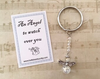 Guardian Angel Keyrings, Angel Keychains, Guardian Angel Gift, Angel ...