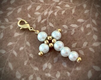 Cross With Pearls - Etsy