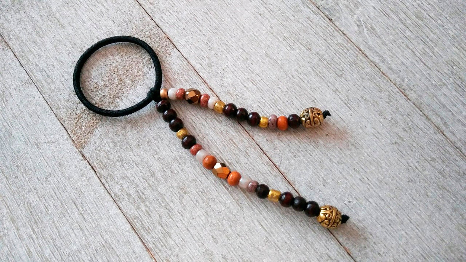 Beaded Hair Ties-beaded Elastics for Hair-pony Tail - Etsy