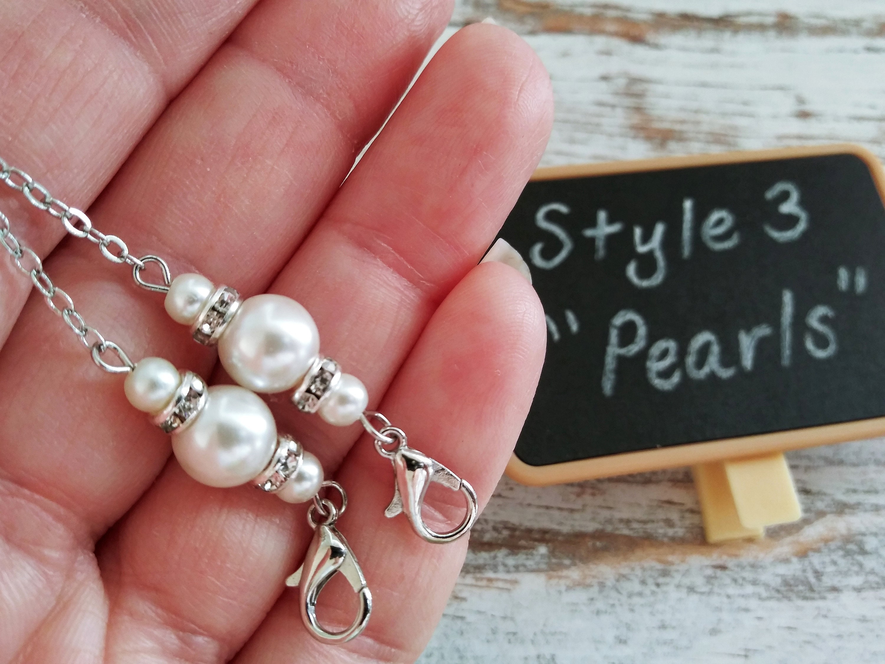 Mask Chain with Pearls Mask Holder Face Mask Chain Necklace | Etsy