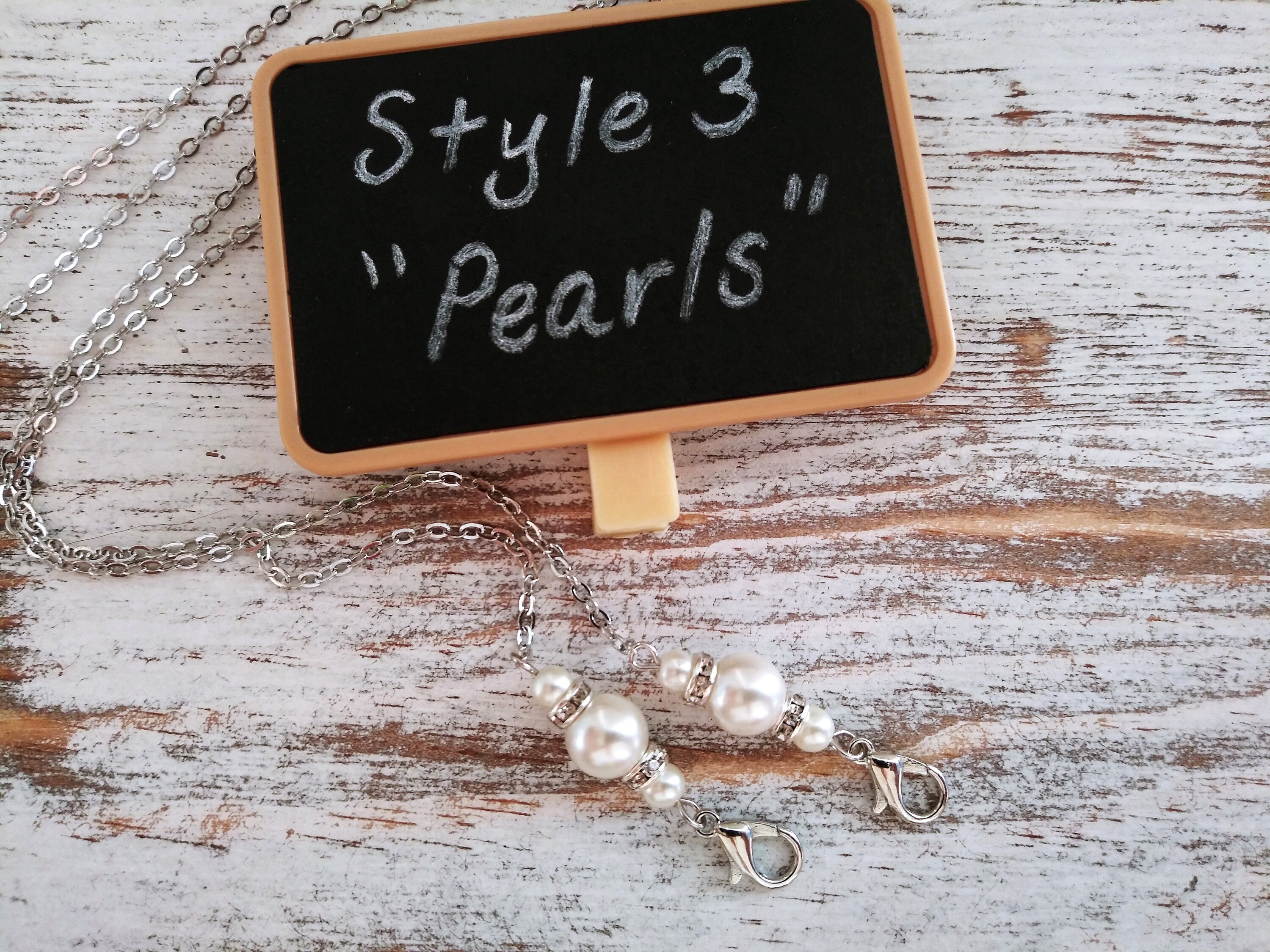 Mask Chain with Pearls Mask Holder Face Mask Chain Necklace | Etsy