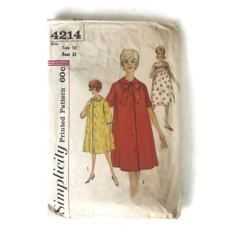 Vintage 1950s Robe Pattern Simplicity Sewing Pattern Size 10 | Etsy