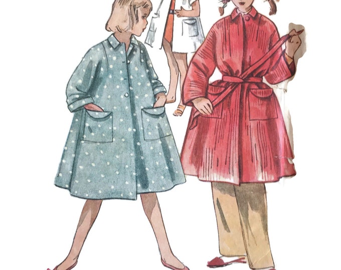 Vintage 1950s Robe Pattern, Simplicity Sewing Pattern, Size 10 Bust 31 ...