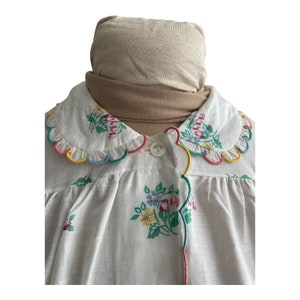 Vintage 1970s House Dress, Robe, Duster, Cotton Day Dress, Lightweight ...