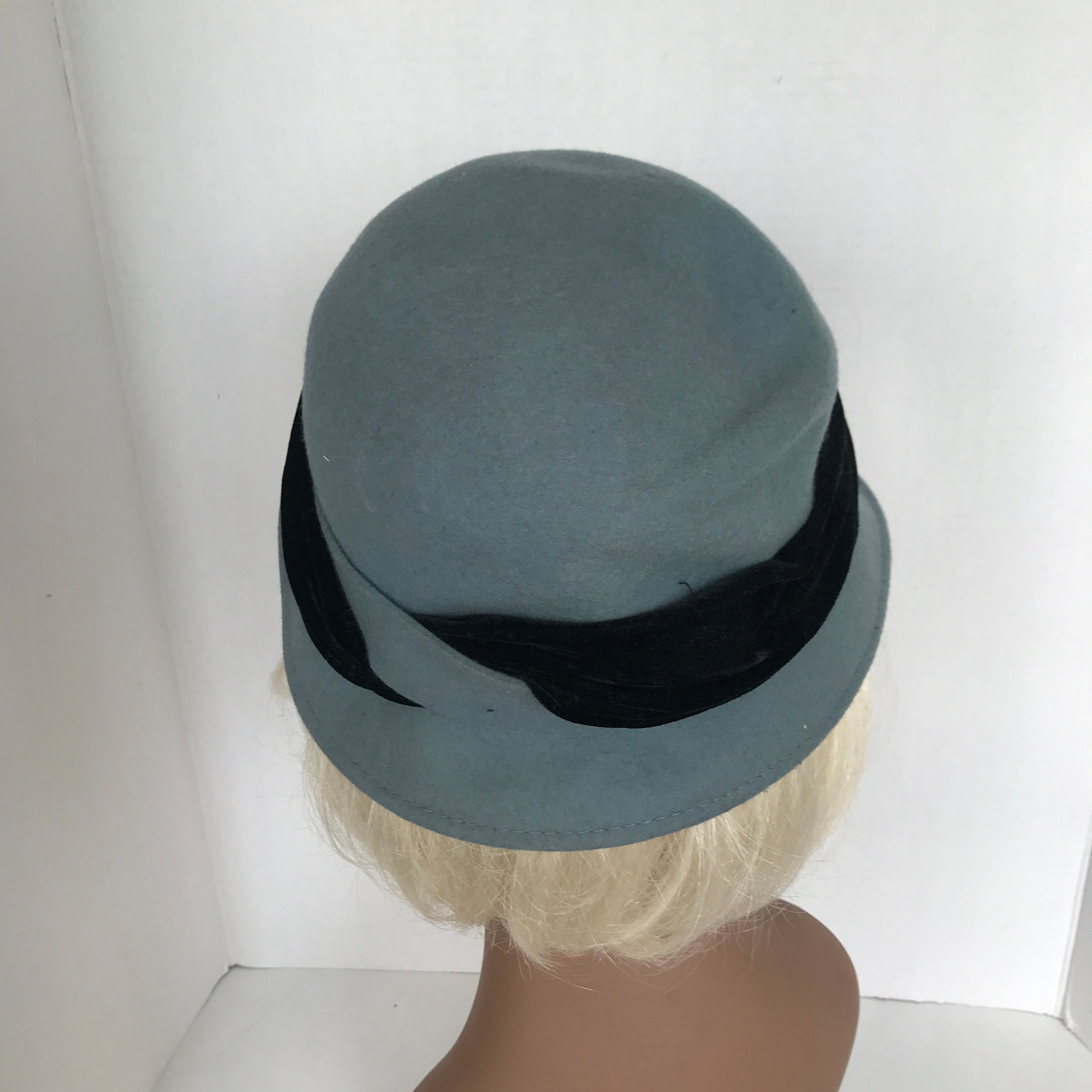 Vintage Italian Wool Felt Hat Soprattutto Cappelli Grey with | Etsy