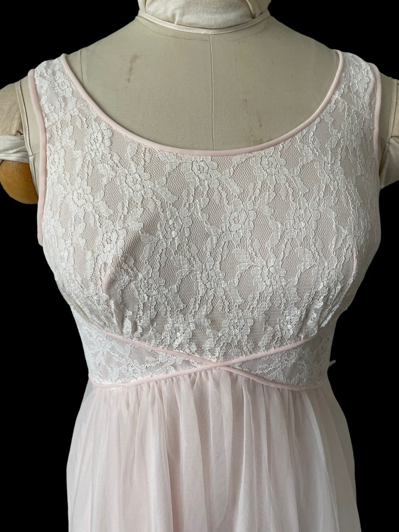 Vintage Miss Siren Negligee Pink Peignoir Chiffon Sheer - Etsy