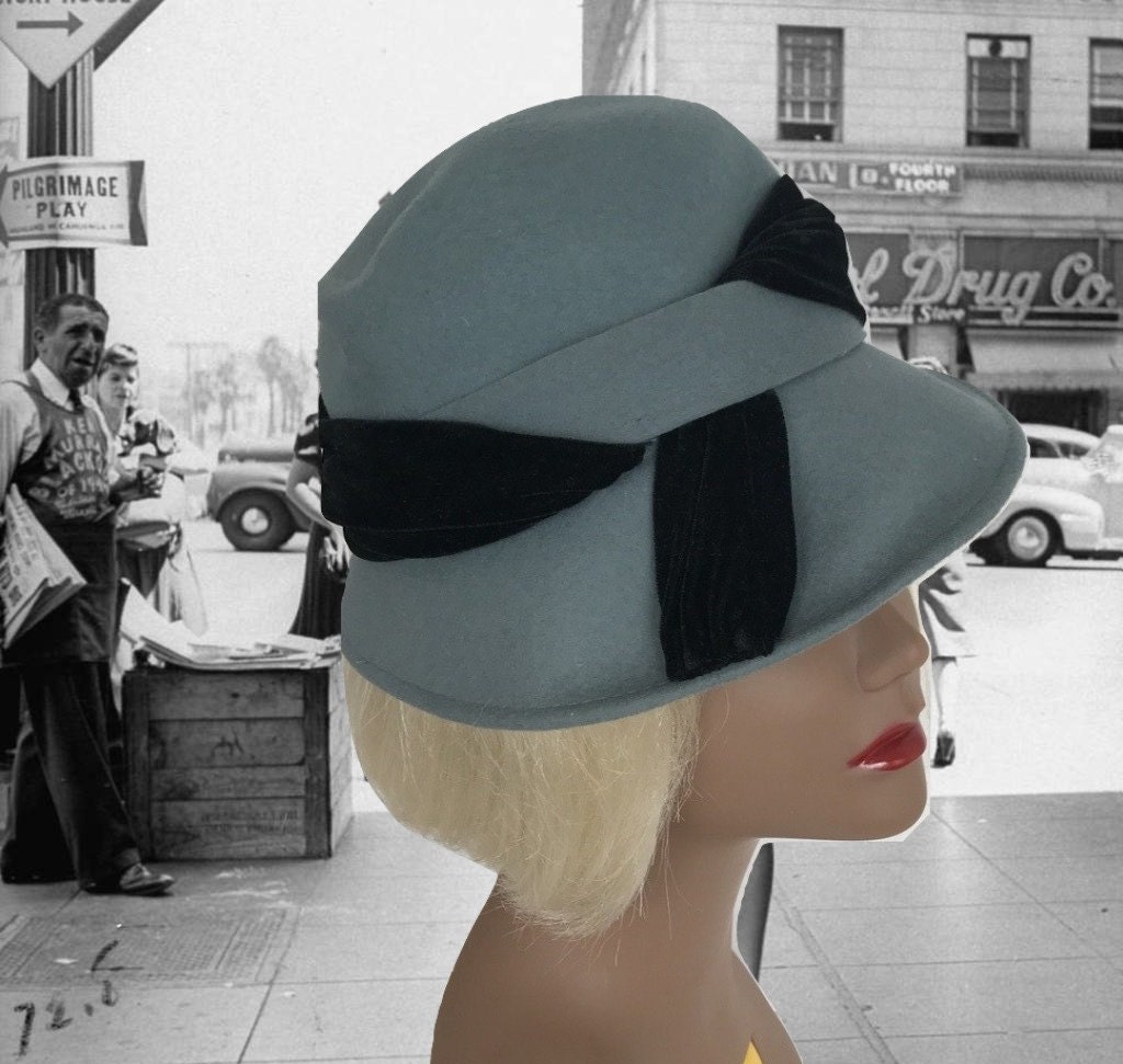 Vintage Italian Wool Felt Hat Soprattutto Cappelli Grey With - Etsy