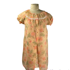 Vintage 1960s Sears Lingerie Set, Nightgown and Matching Robe, Peach ...
