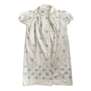 Vintage 1970s House Dress, Robe, Duster, Cotton Day Dress, Lightweight ...