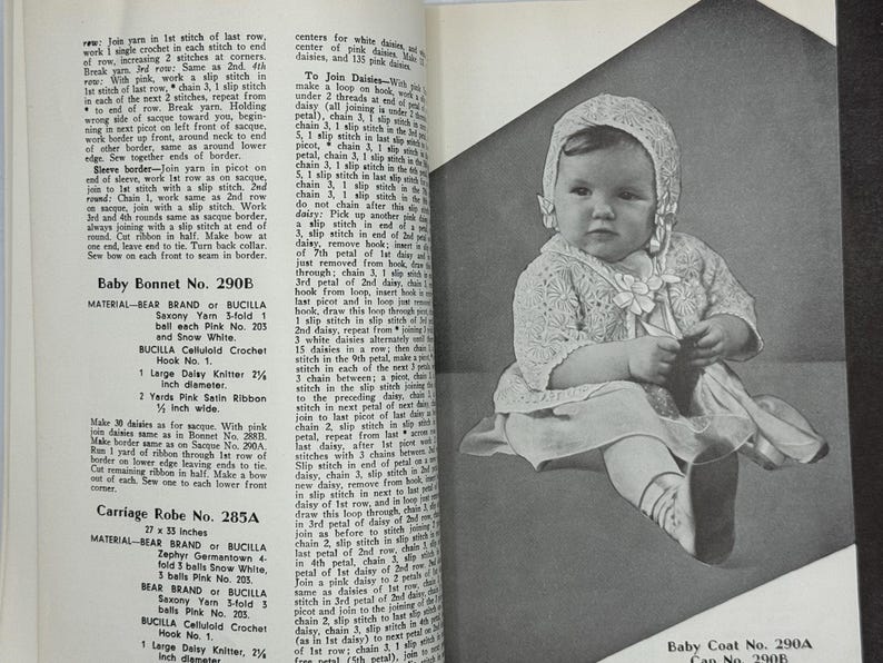 Vintage 1930s Knitting Pattern Booklet, Bucilla Daisy Knitter Creations ...