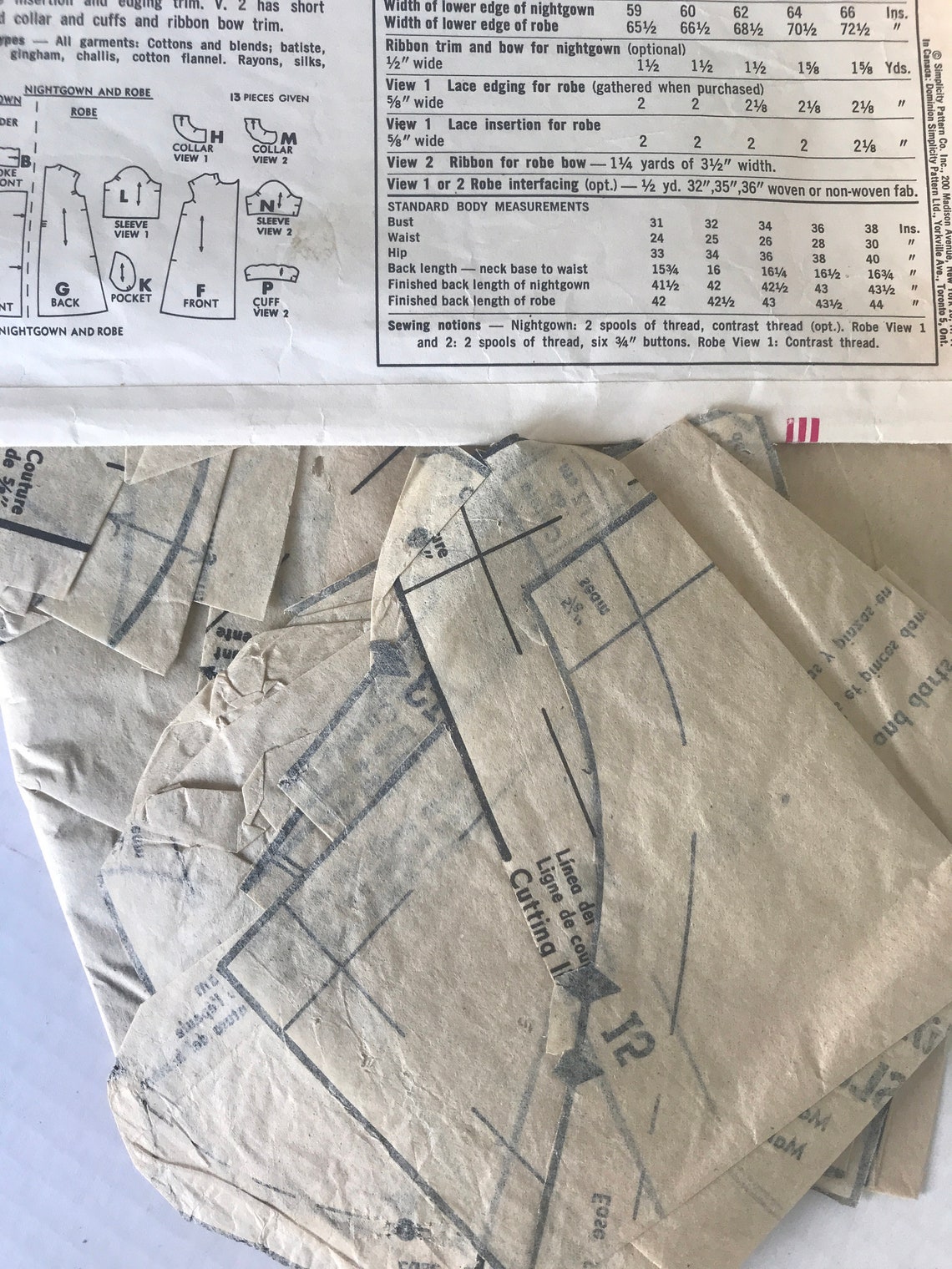 Vintage 1950s Robe Pattern Simplicity Sewing Pattern Size 10 | Etsy