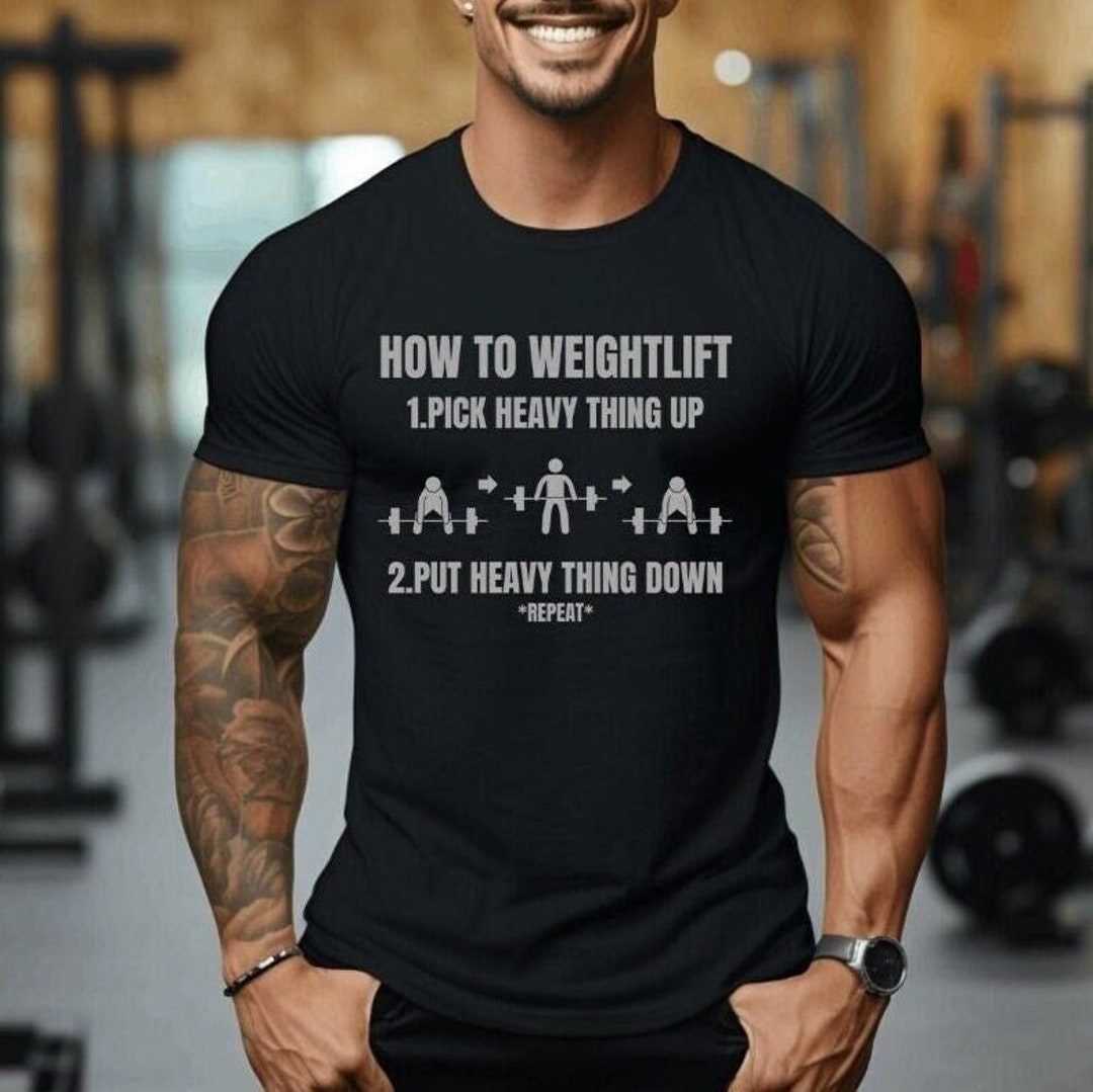 How to Weightlift Workout T-shirt Lifting Shirt Weightlifting Tee Funny ...