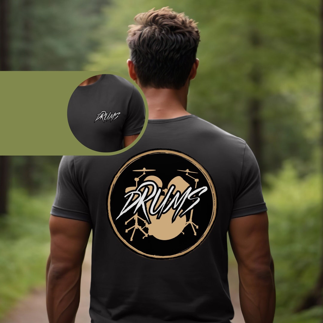 Drummer Shirt for Musician Drummer Unisex Drum Kit Band Tshirt for ...