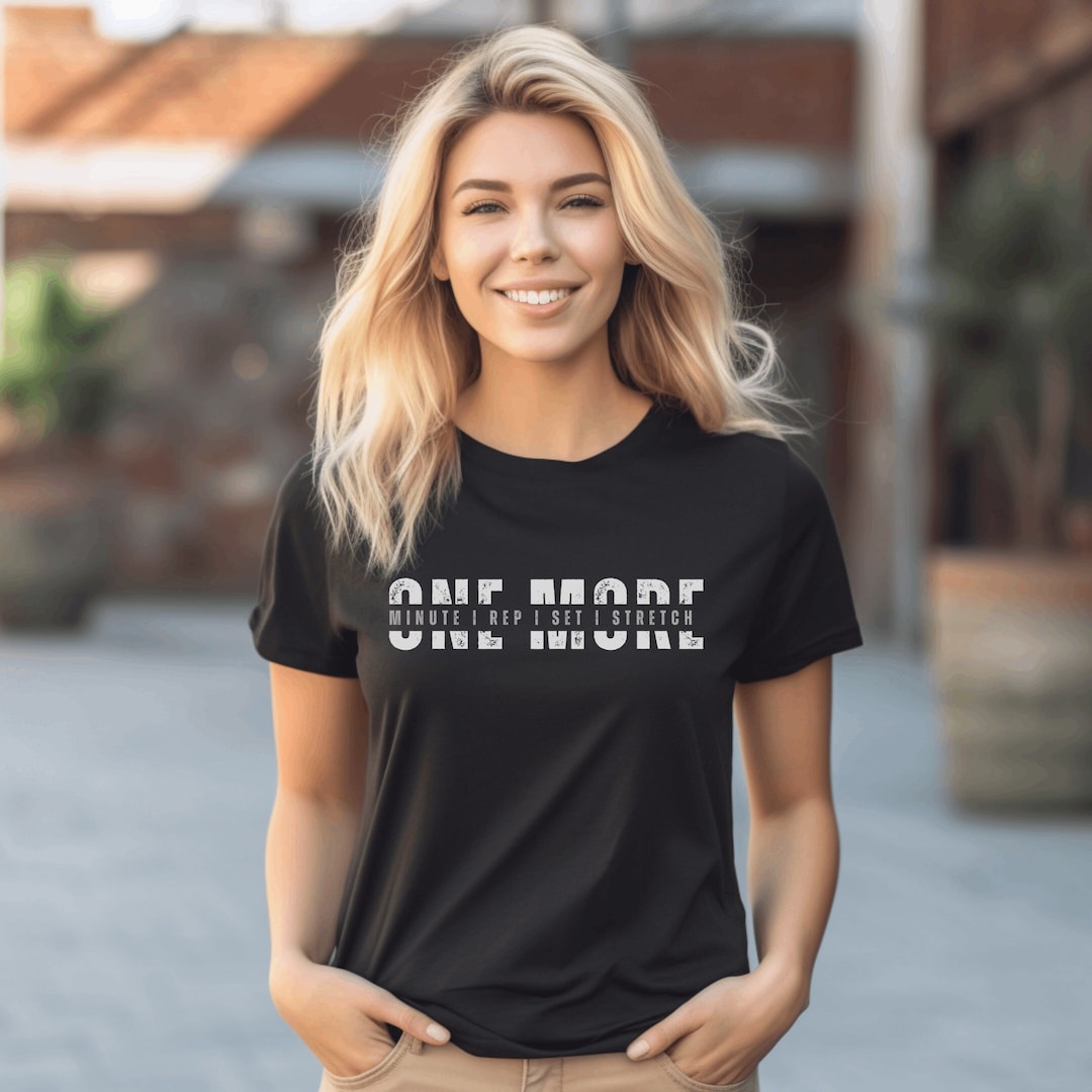 One More Unisex Shirt Gym T-shirt for Workout Bodybuilding Crossfit ...