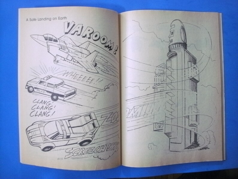 1985 Coloring and Activity Book Go Bots Mighty Robots Mighty | Etsy