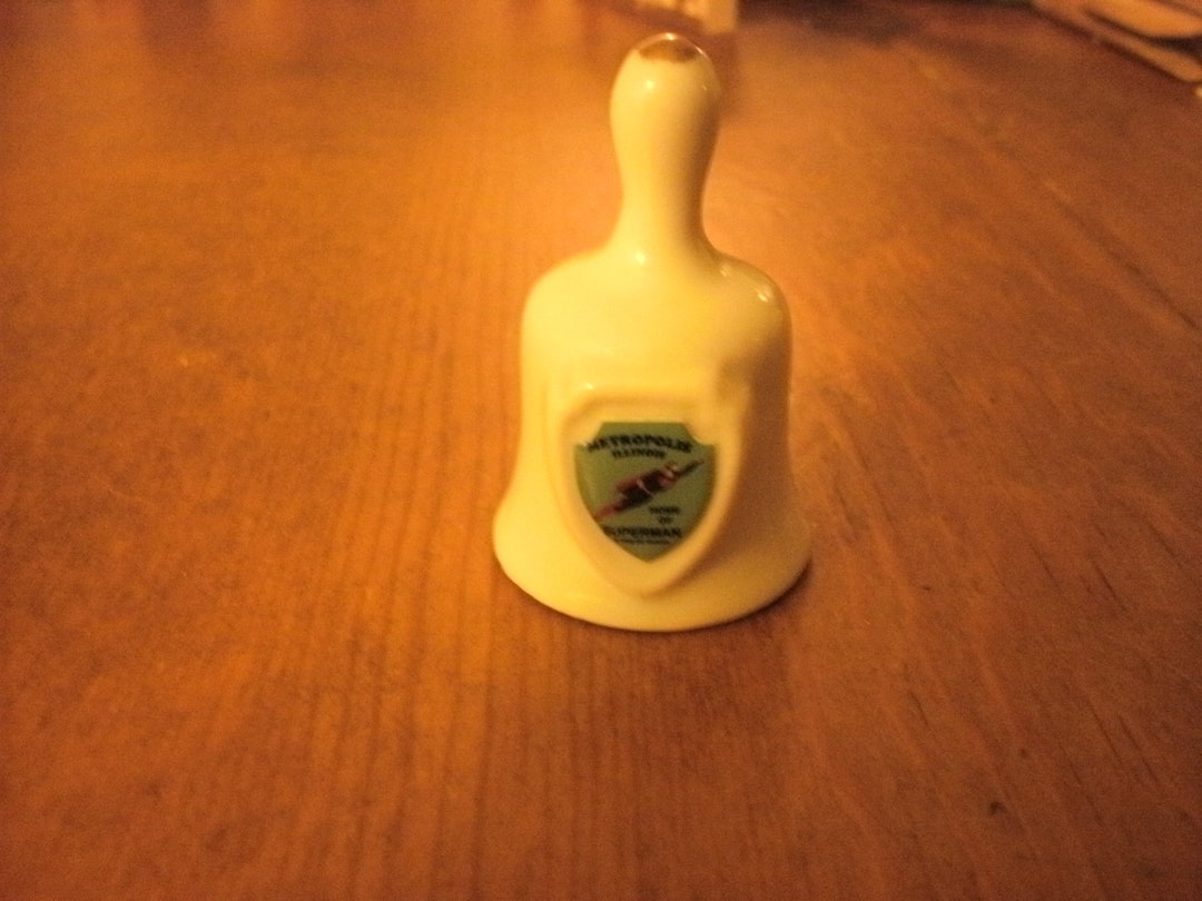 Miniature White Porcelain Souvenir Bell 2 and 3/8 From - Etsy