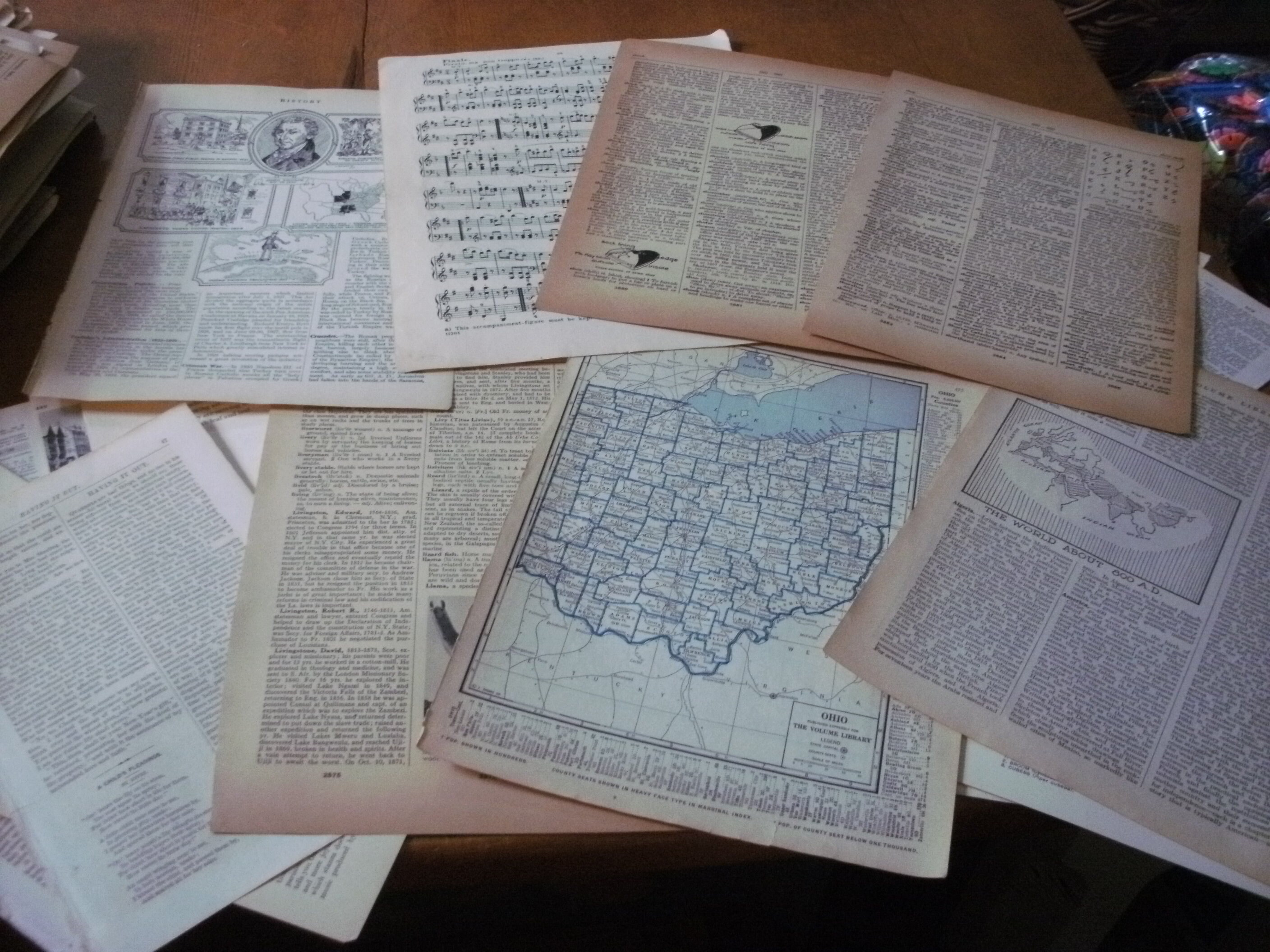 Paper, Party & Kids Craft Supplies & Tools 50 Variety Vintage Book ...