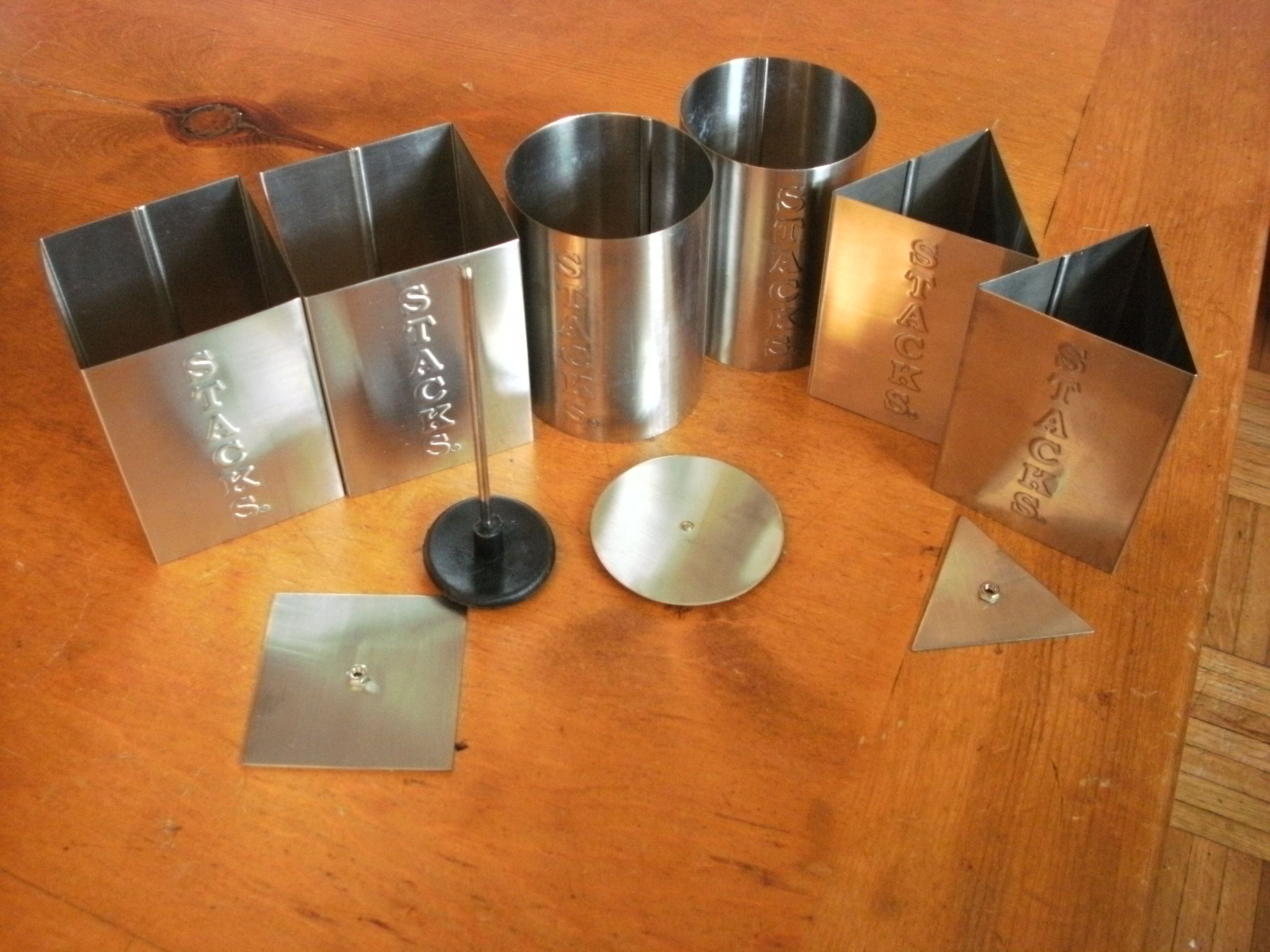 9 Piece Set Stacks Aluminum Molds for Making Vertical Food | Etsy