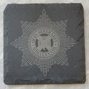 Laser Engraved British Army Regimental Slate Coasters - Etsy UK