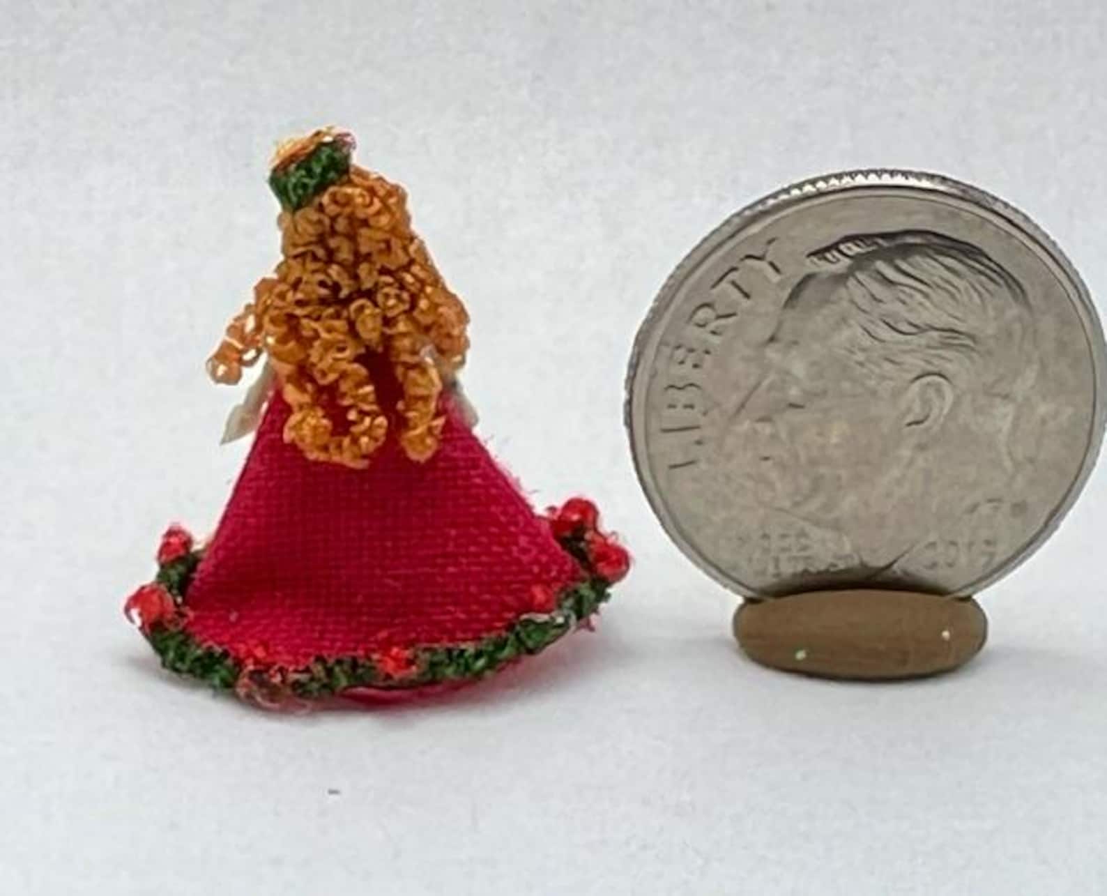 Artisan Handmade Miniature Dollhouse OOAK Tiny Lady Doll's Doll Art ...