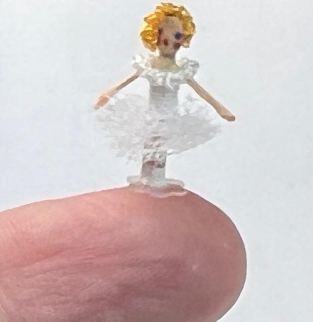 OOAK Handmade Artist Miniature Micro Tiny Ballet Ballerina Christmas ...