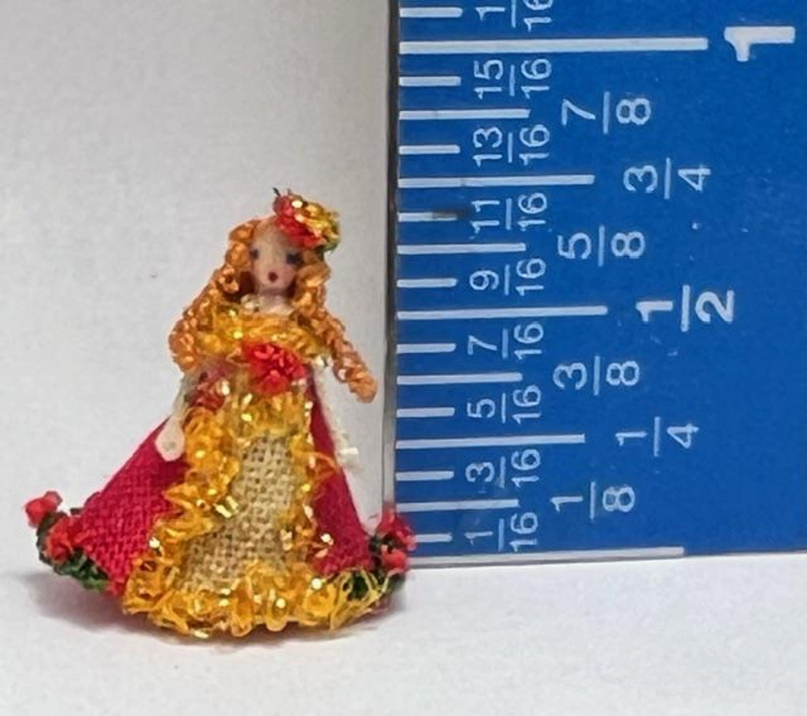 Artisan Handmade Miniature Dollhouse OOAK Tiny Lady Doll's Doll Art ...