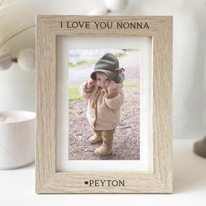 I Love You Nonna Personalized Picture Frame | Photo Frame Gift for ...