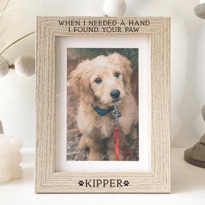 When I Needed a Hand, I Found Your Paw | Personalized Picture Frame ...