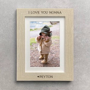 I Love You Nonna Personalized Picture Frame | Photo Frame Gift for ...