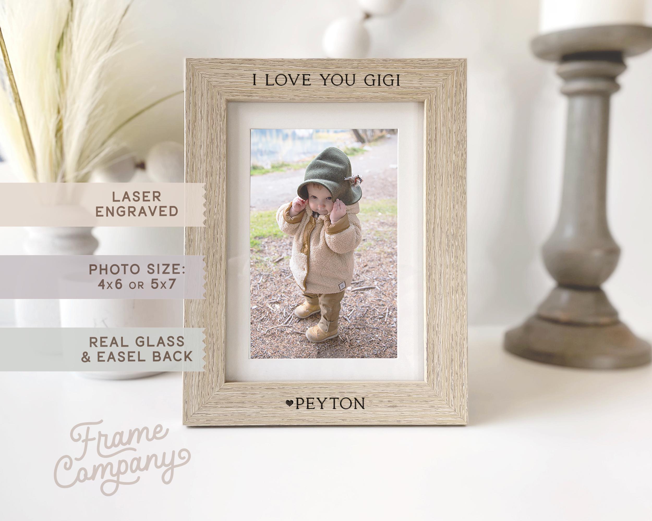 I Love You Gigi Personalized Picture Frame | Photo Frame Gift for ...