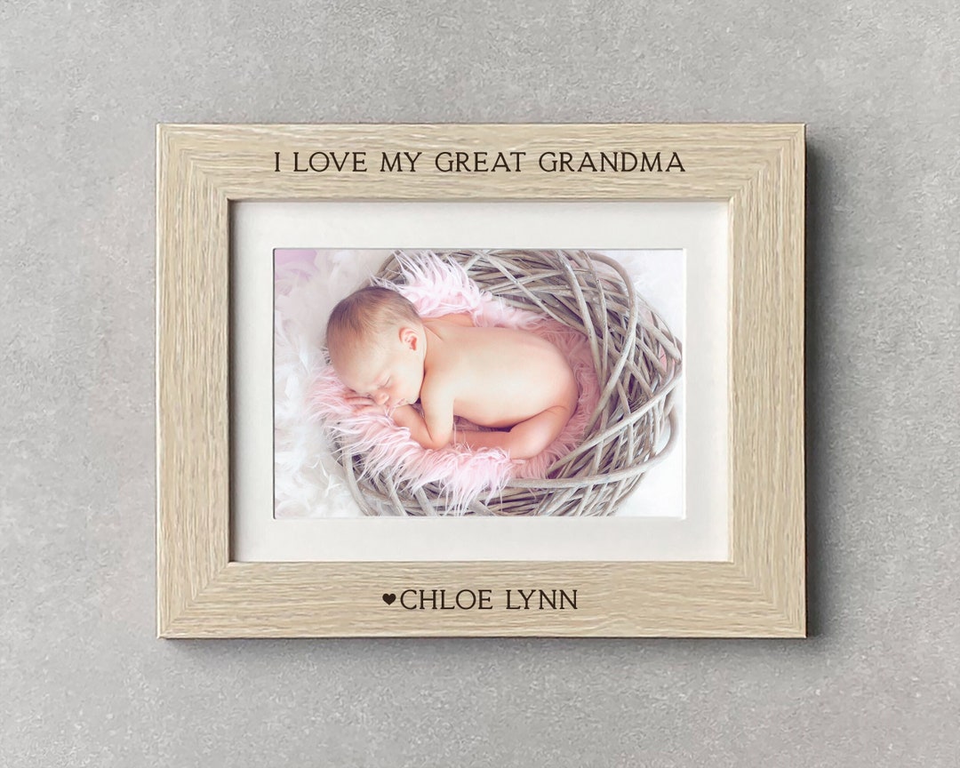 I Love My Great Grandma Personalized Picture Frame Photo Frame Gift for ...