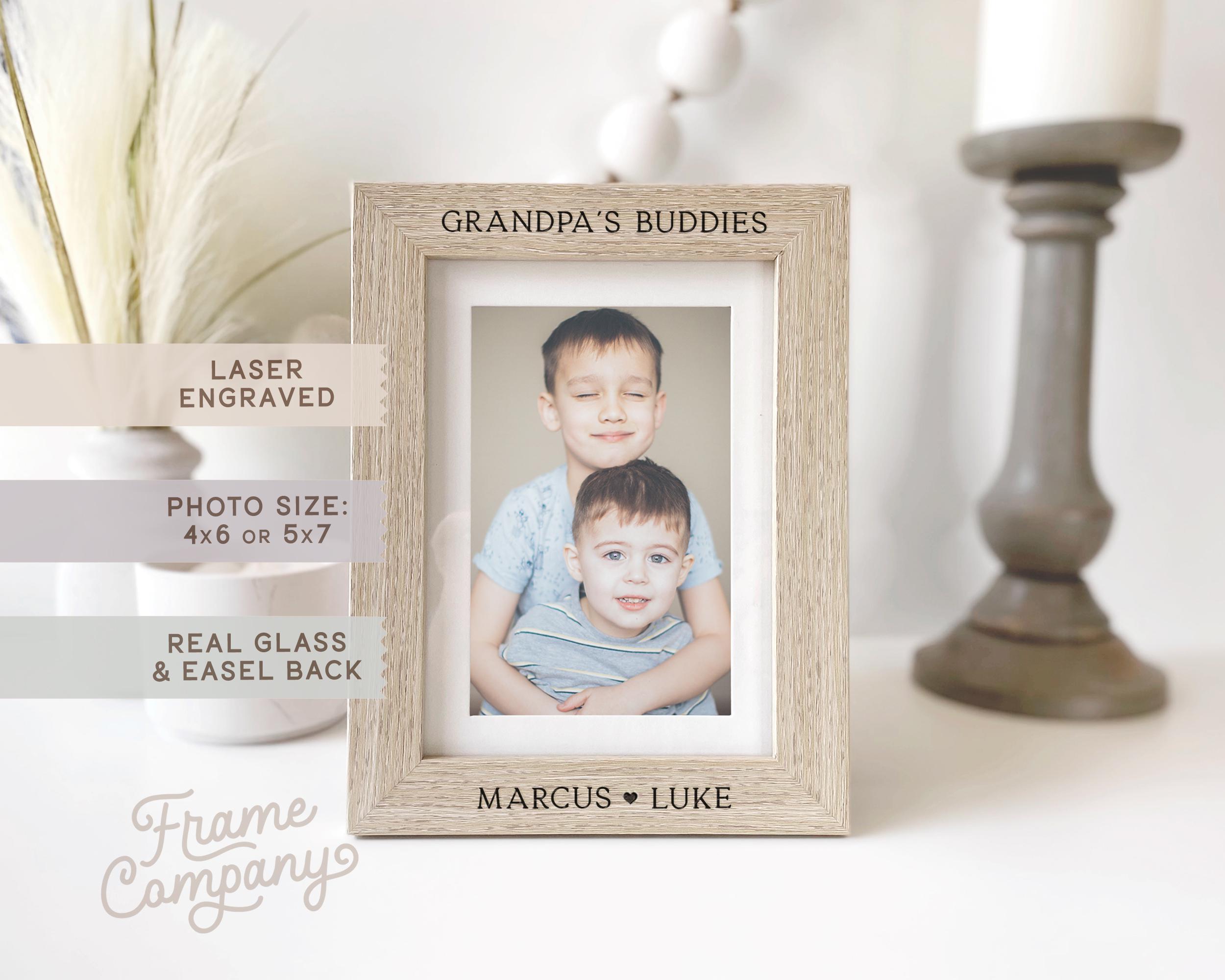 Grandpa's Buddies Personalized Picture Frame | Grandfather Papa Pop ...