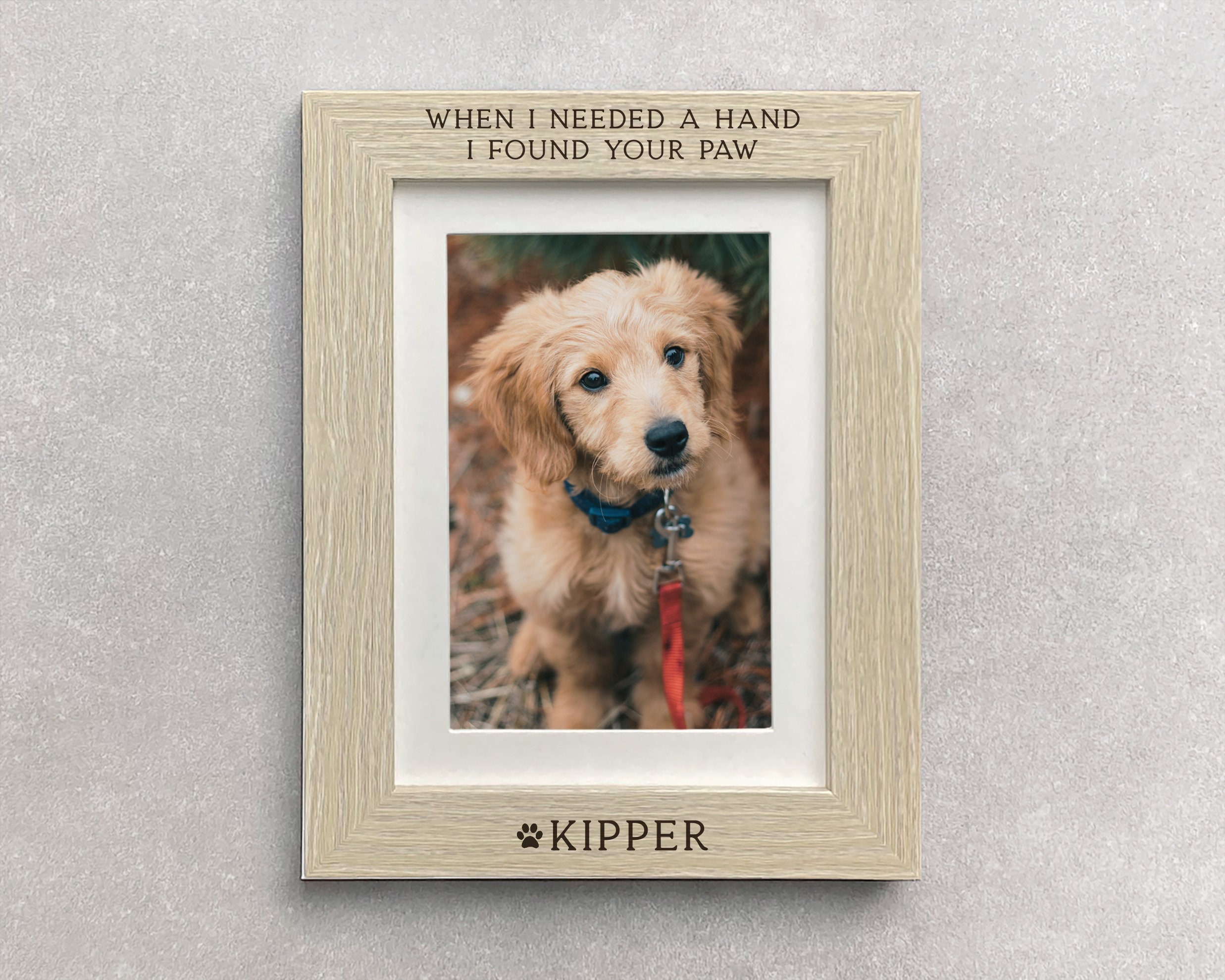 When I Needed a Hand, I Found Your Paw | Personalized Picture Frame ...