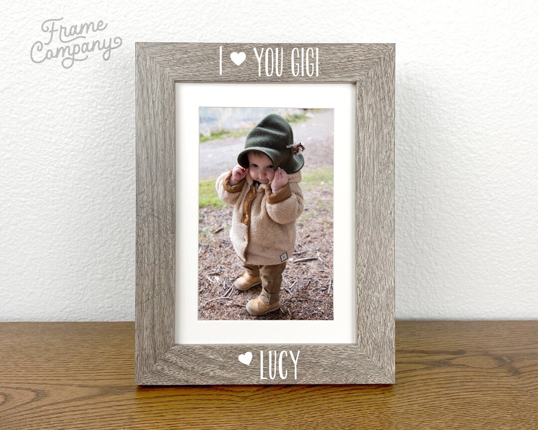 I Love You GIGI Personalized Picture Frame Photo Frame - Etsy