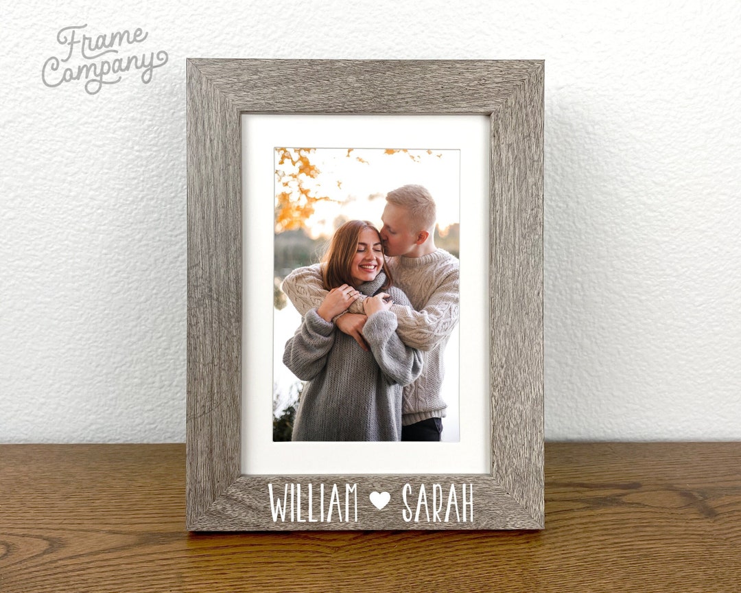 Couple Personalized Picture Frame Personalized Names Photo Frame ...