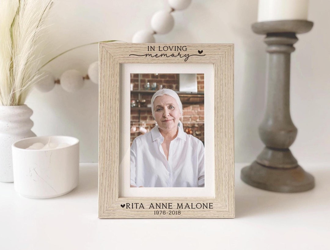 In Loving Memory | Personalized Memorial Picture Frame | in Memory of ...