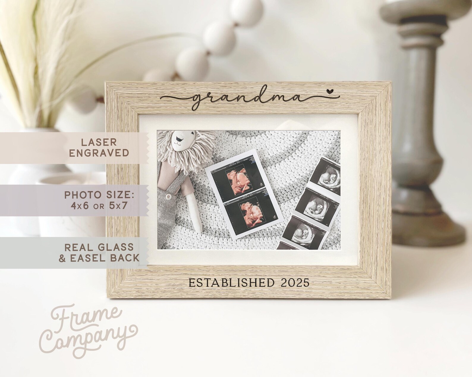 Grandma to Be Gift | Personalized Picture Frame | Photo Frame for Mom ...