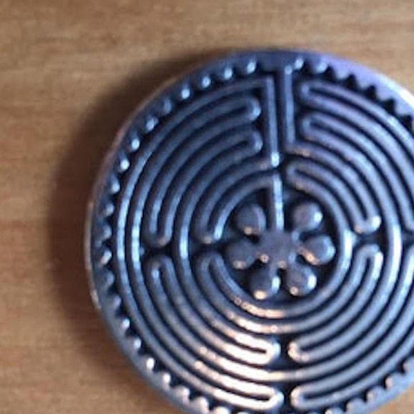 Labyrinth Pendant - Etsy