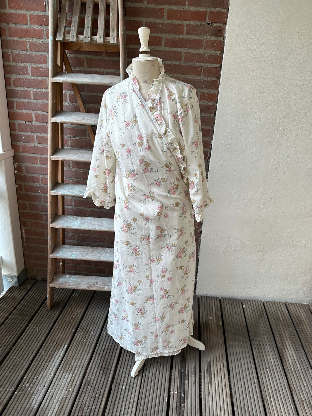 Vintage Morning Gown in Laura Ashley Style - Etsy