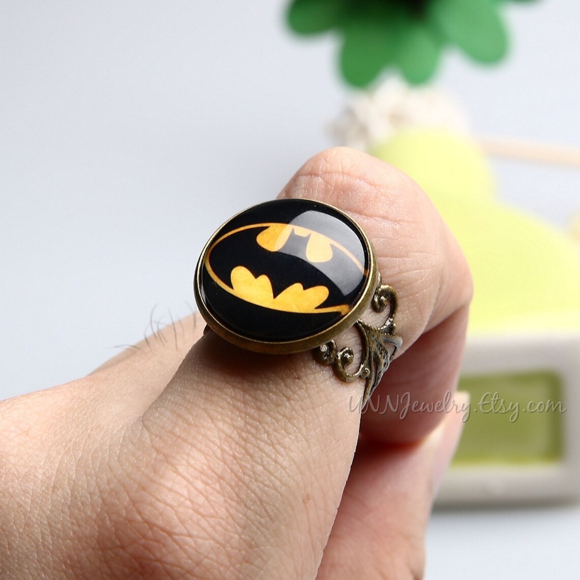 Batman Rings Womens Vintage Super Hero Statement Ring | Etsy